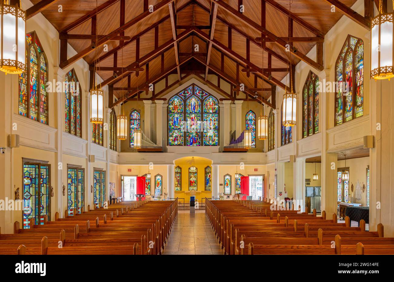 St Paul's Episcopal Church inside Key West USA Stock Photo - Alamy