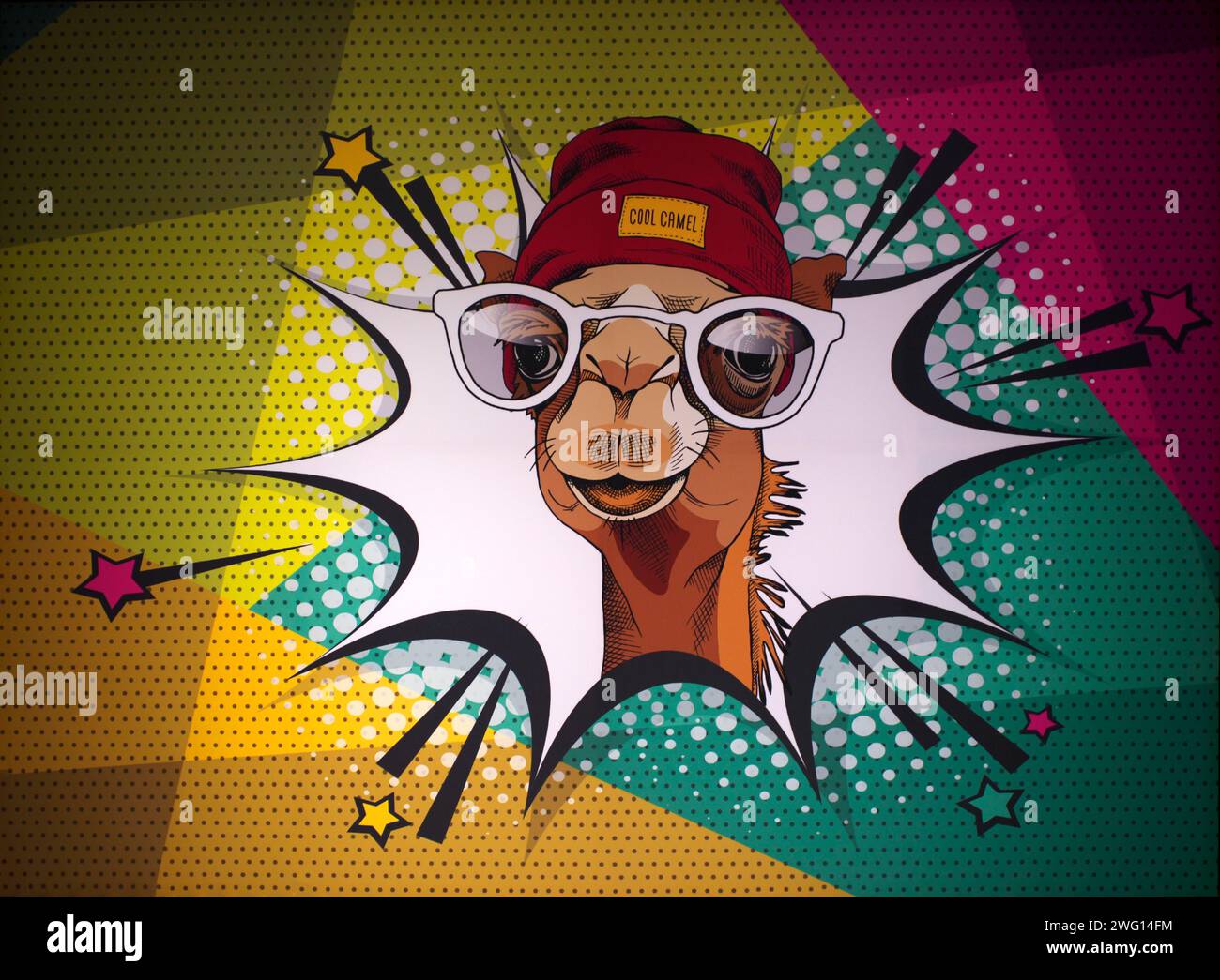 Interior mural Cool Camel, Camel, Hotel NH Collection The Palm Jumeirah ...