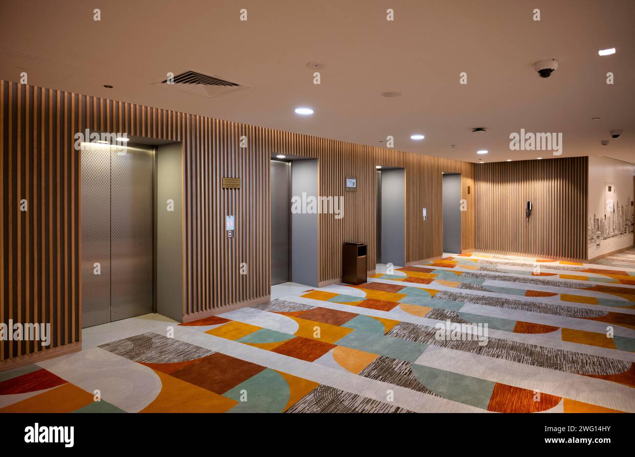 Interior view corridor, lift, lifts, Hotel NH Collection The Palm ...