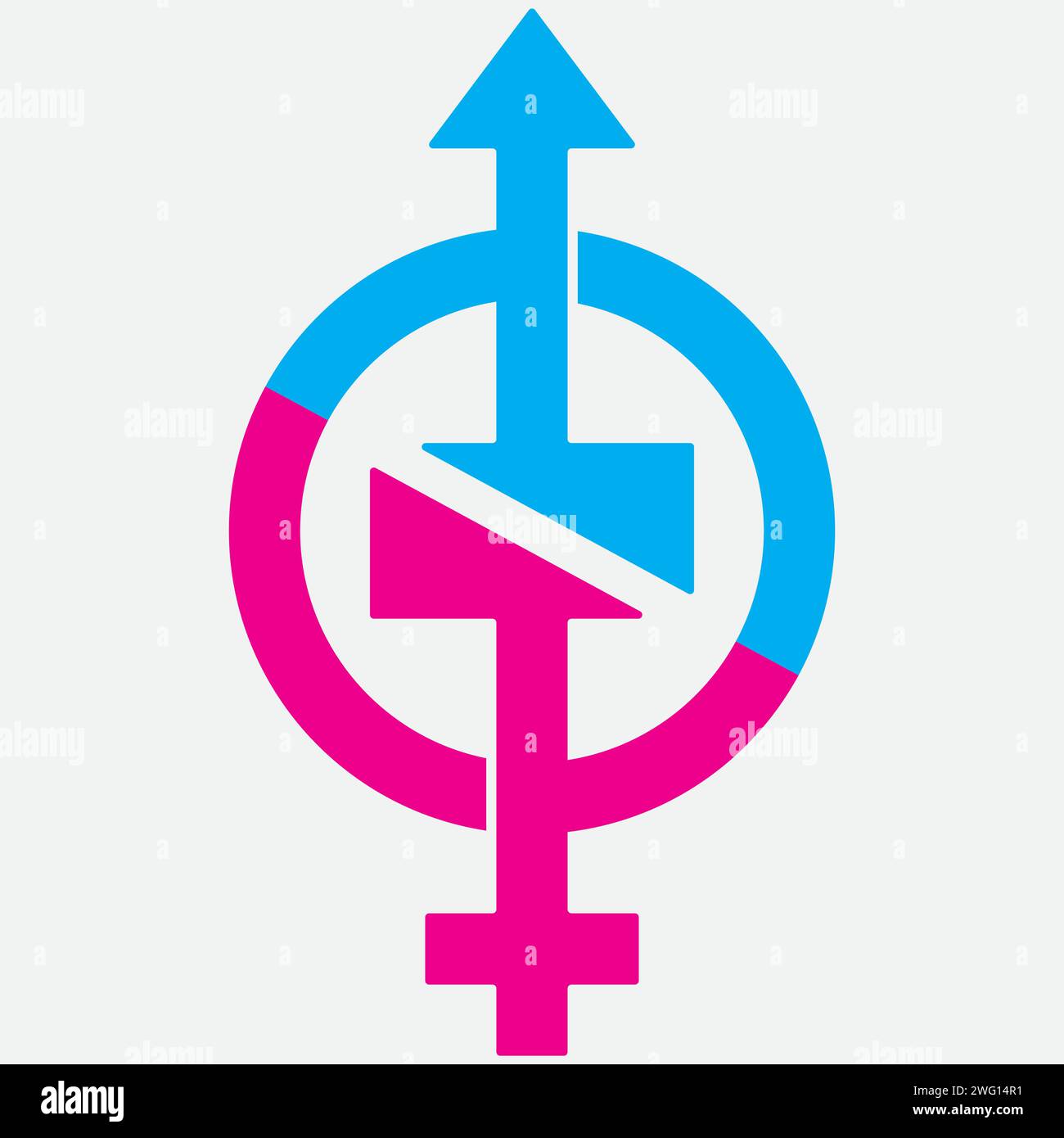 Gender symbol vector design logo illustration Stock Vector Image & Art ...