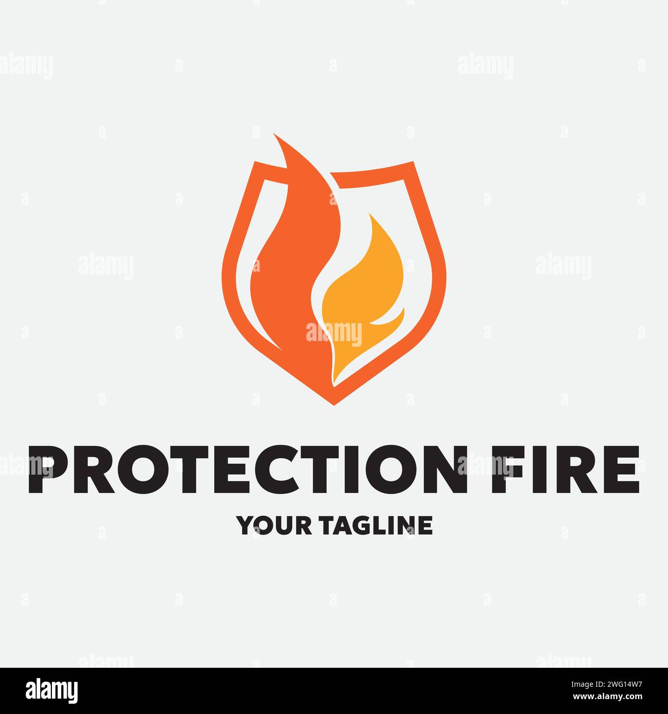 Fire emblem vector logo design illustration Stock Vector Image & Art ...