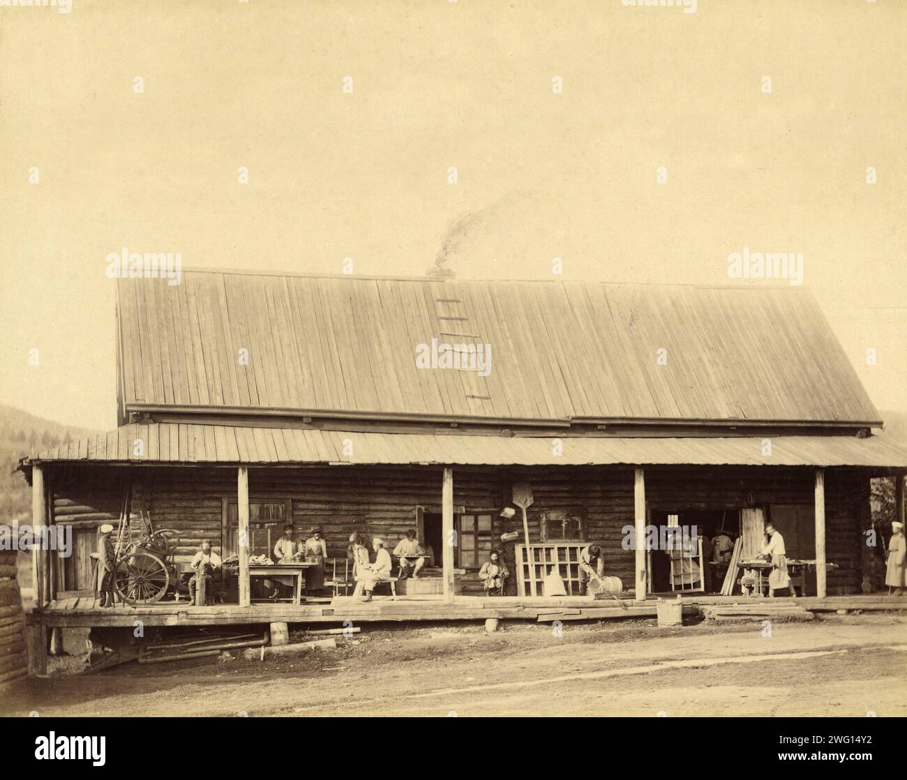 Hard Labor Convicts at Work in the Shop, 1891. One of 74 views taken in ...