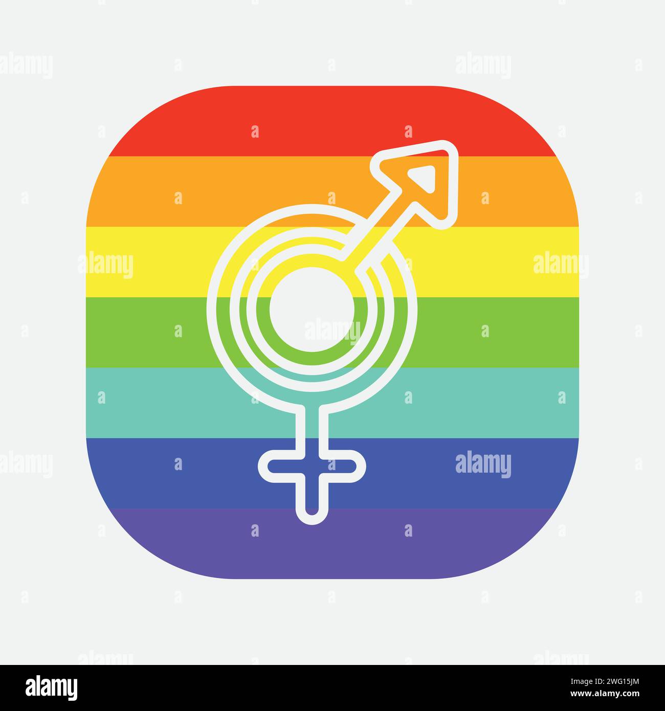 Gender symbol vector design logo illustration Stock Vector Image & Art ...