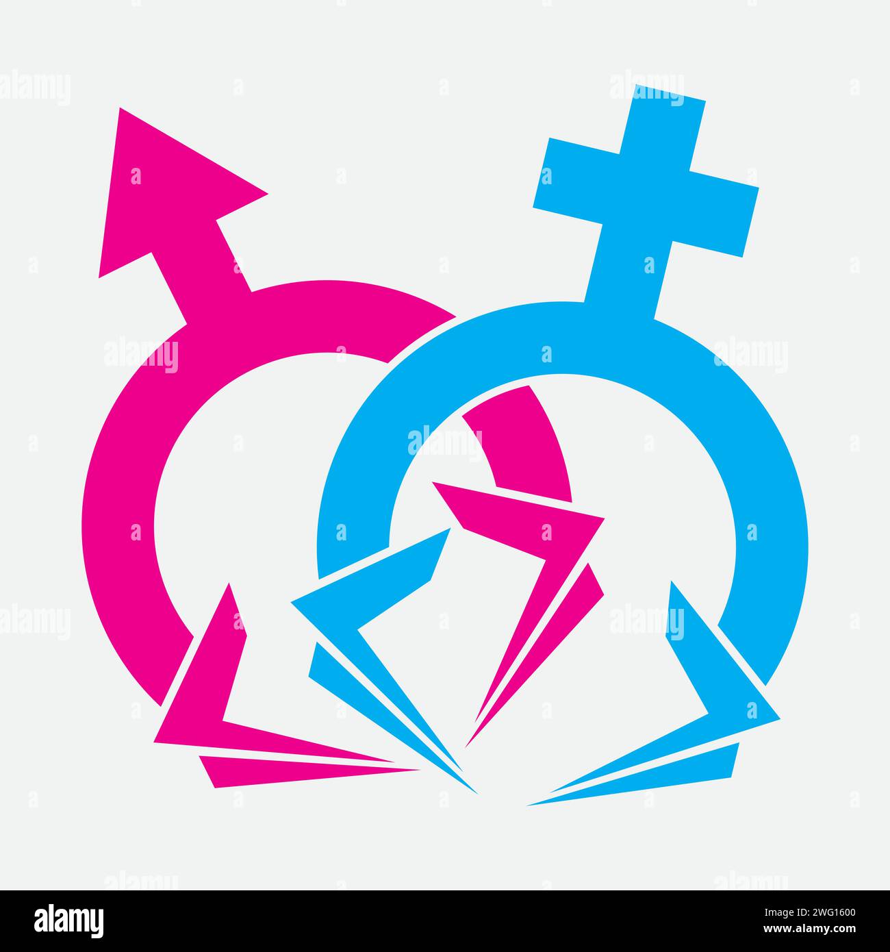 Gender symbol vector design logo illustration Stock Vector Image & Art ...