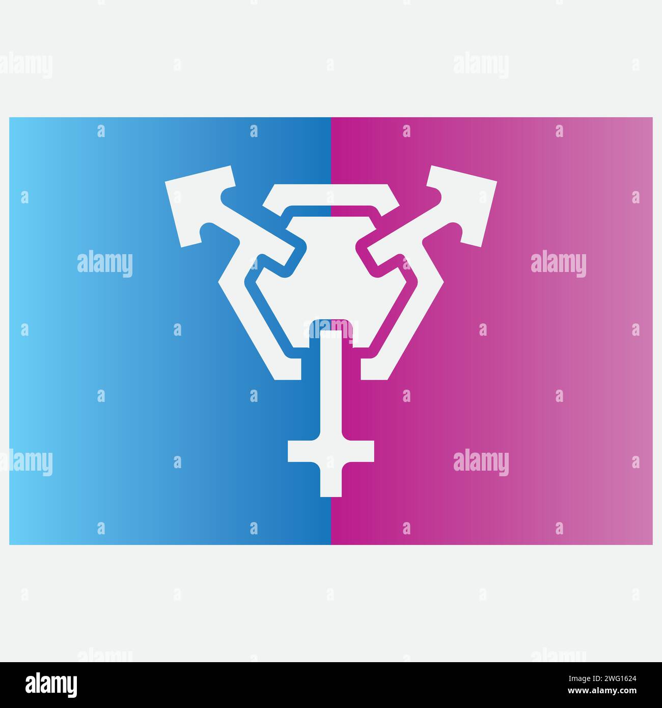 Gender symbol vector design logo illustration Stock Vector Image & Art ...