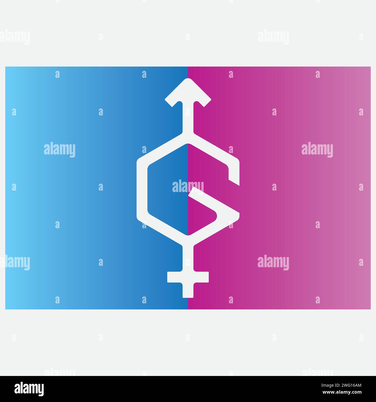 Gender symbol vector design logo illustration Stock Vector Image & Art ...