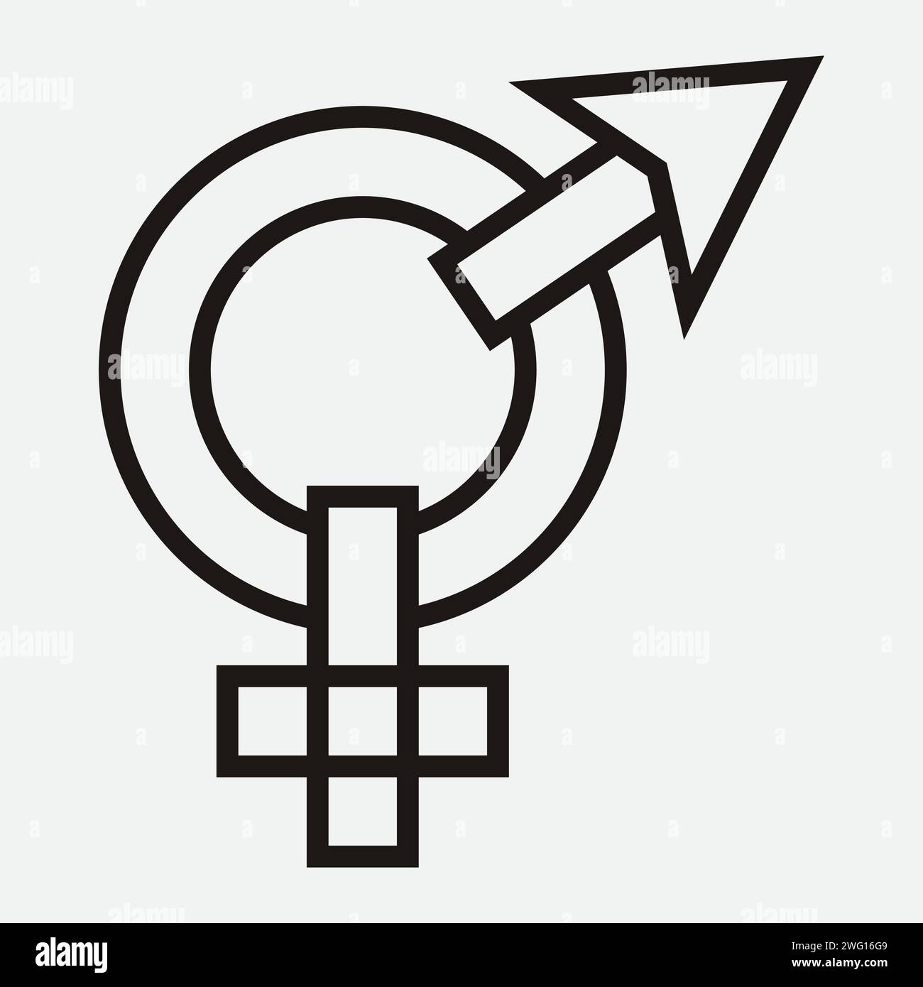 Gender symbol vector design logo illustration Stock Vector Image & Art ...