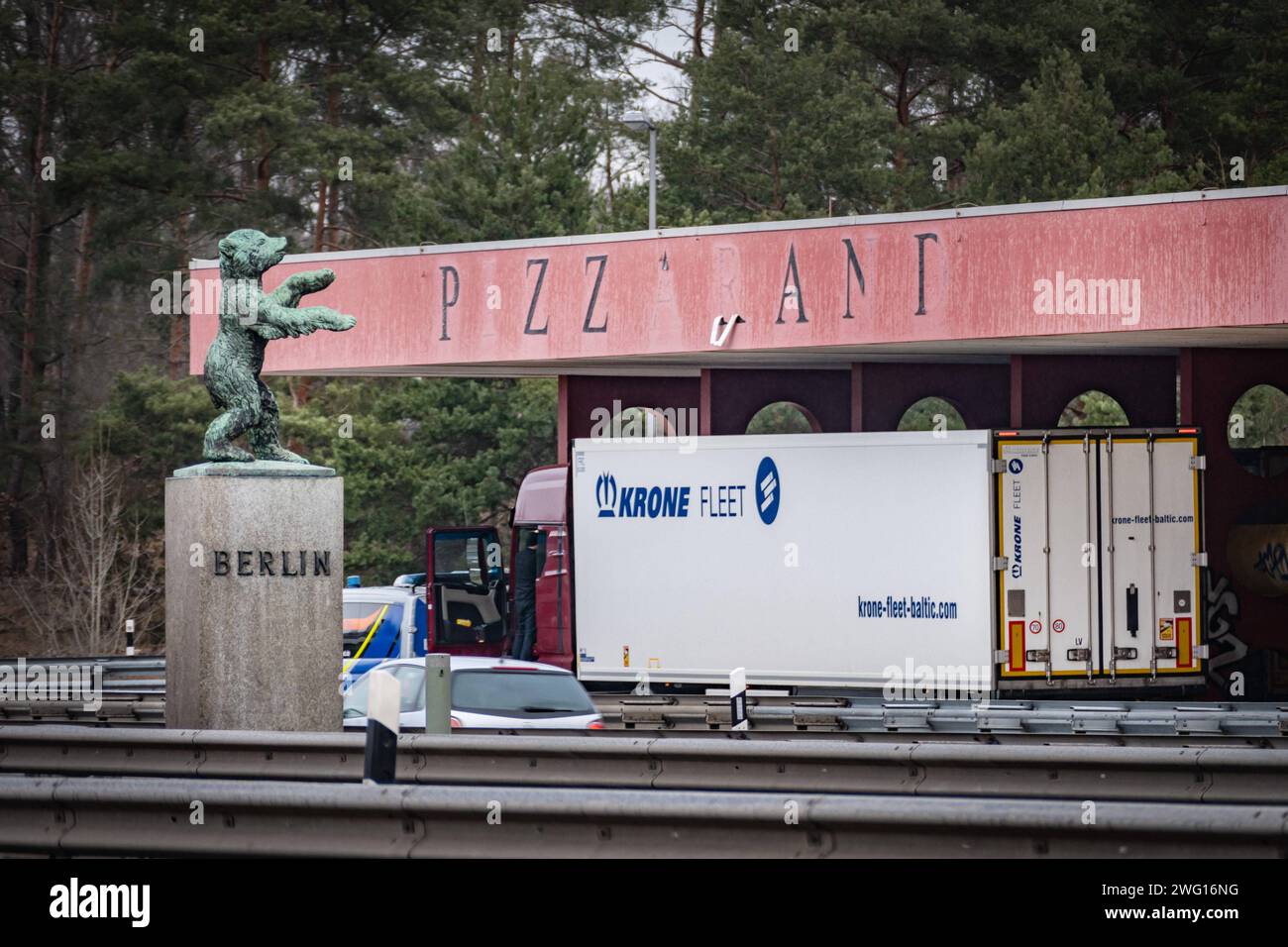 Berlin Zehlendorf OT Wannsee ehemaliger Kontrollpunkt Dreilinden ...