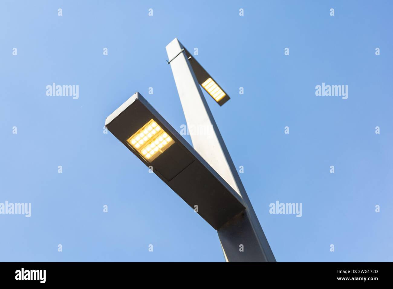 Led street light during the day hi-res stock photography and images - Alamy