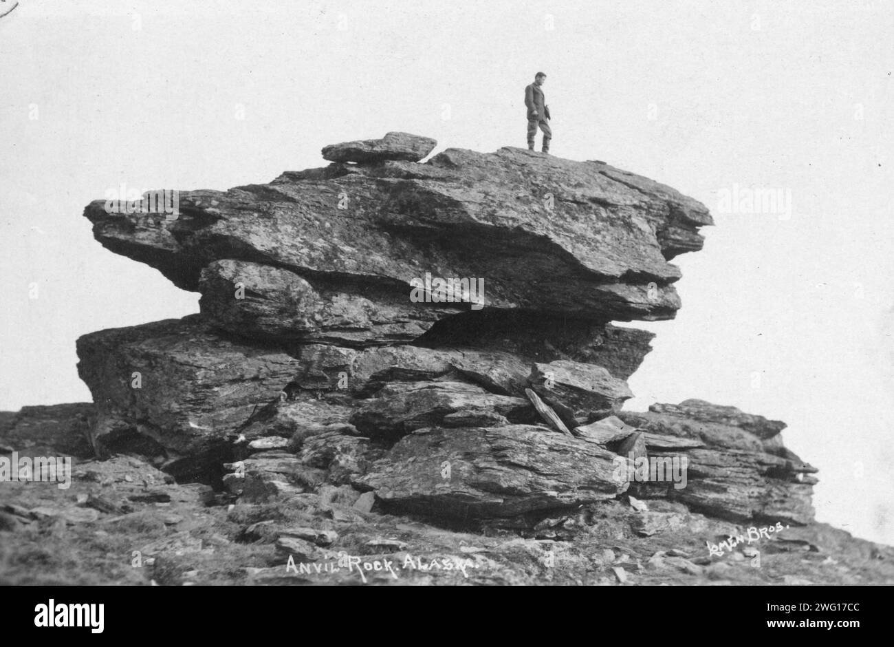 Man looking at rock art Black and White Stock Photos & Images - Alamy