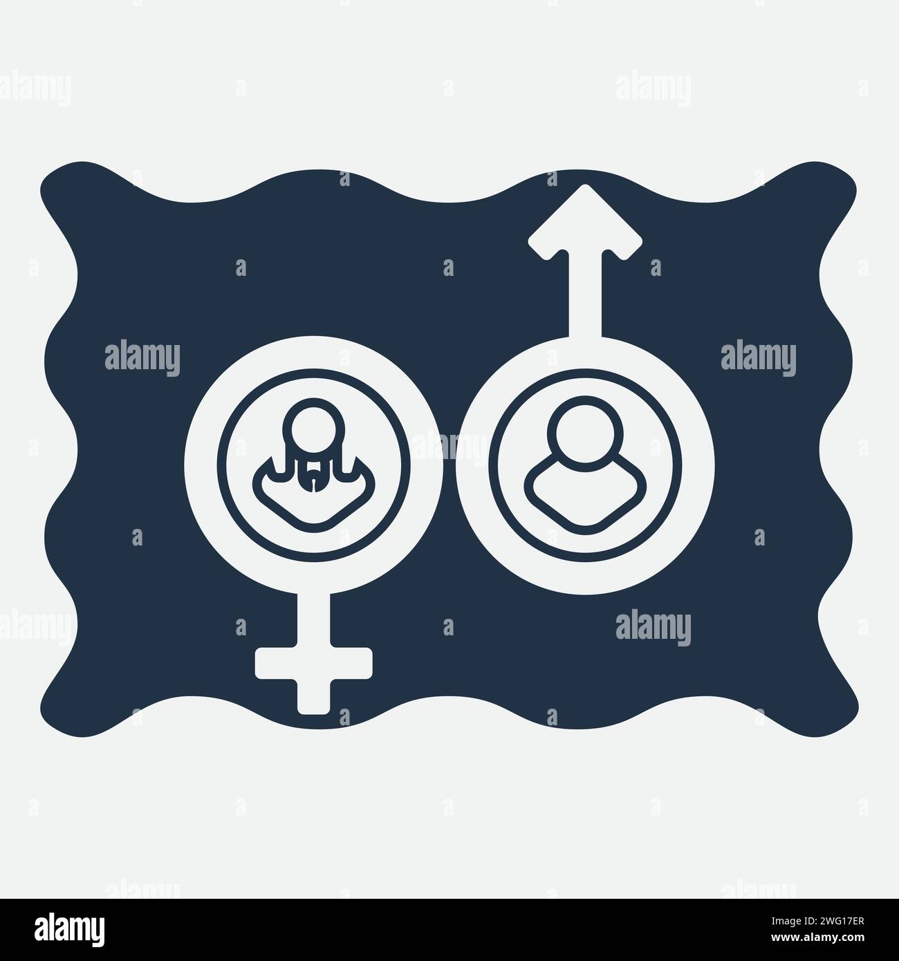 Gender symbol vector design logo illustration Stock Vector Image & Art ...