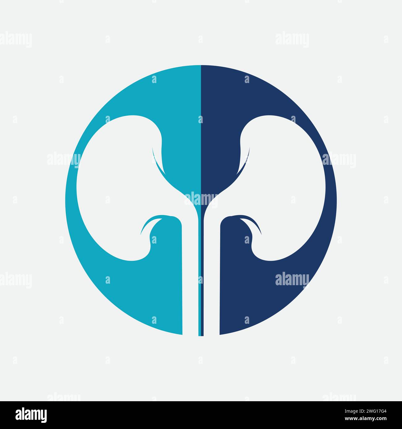 Kidney emblem vector design logo illustration Stock Vector Image & Art ...
