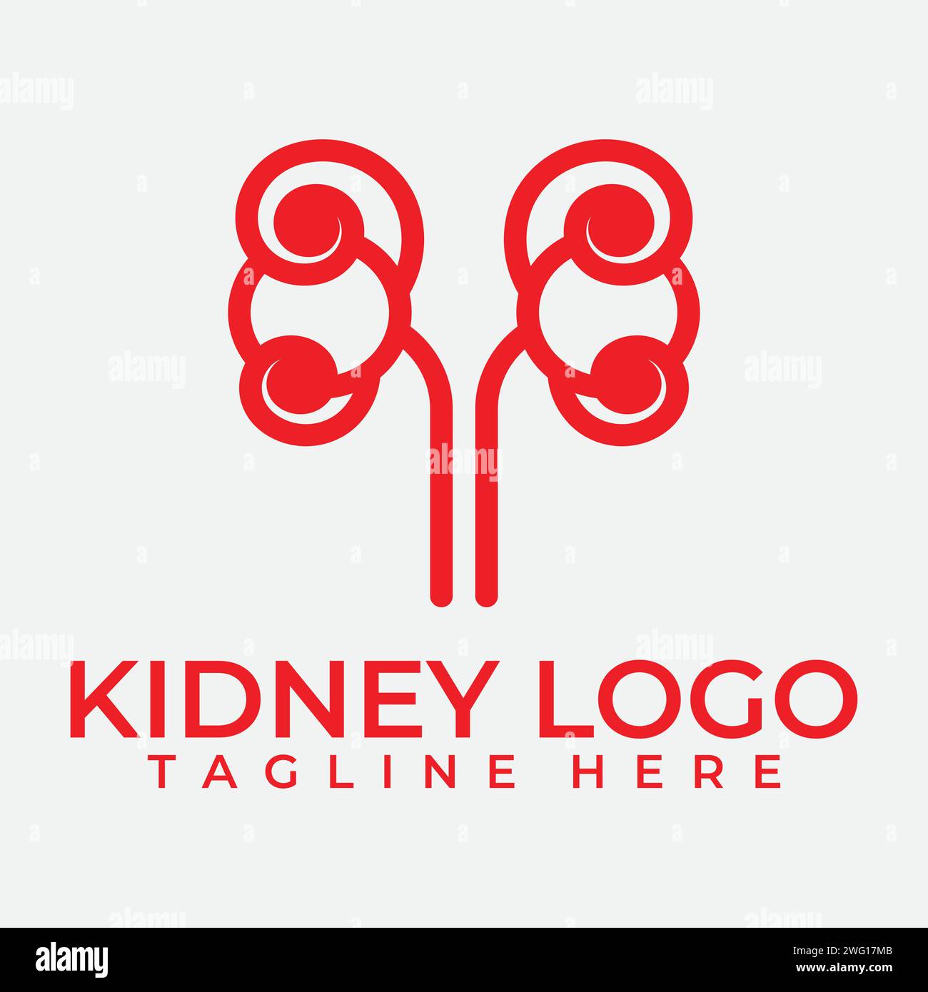 Kidney emblem vector design logo illustration Stock Vector Image & Art ...