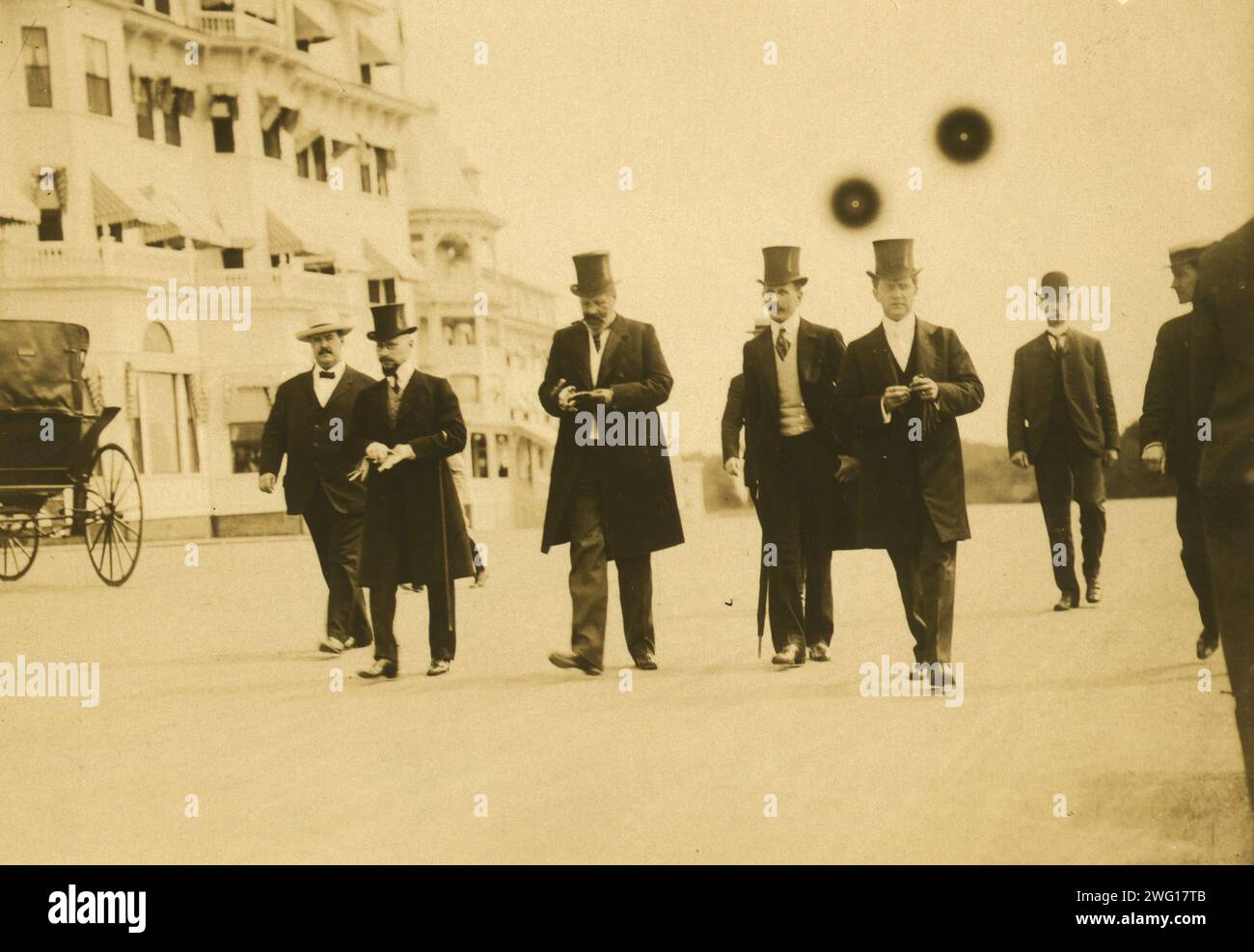 Serge Witte and his staff out for a Sunday morning walk, 1905. U.S ...
