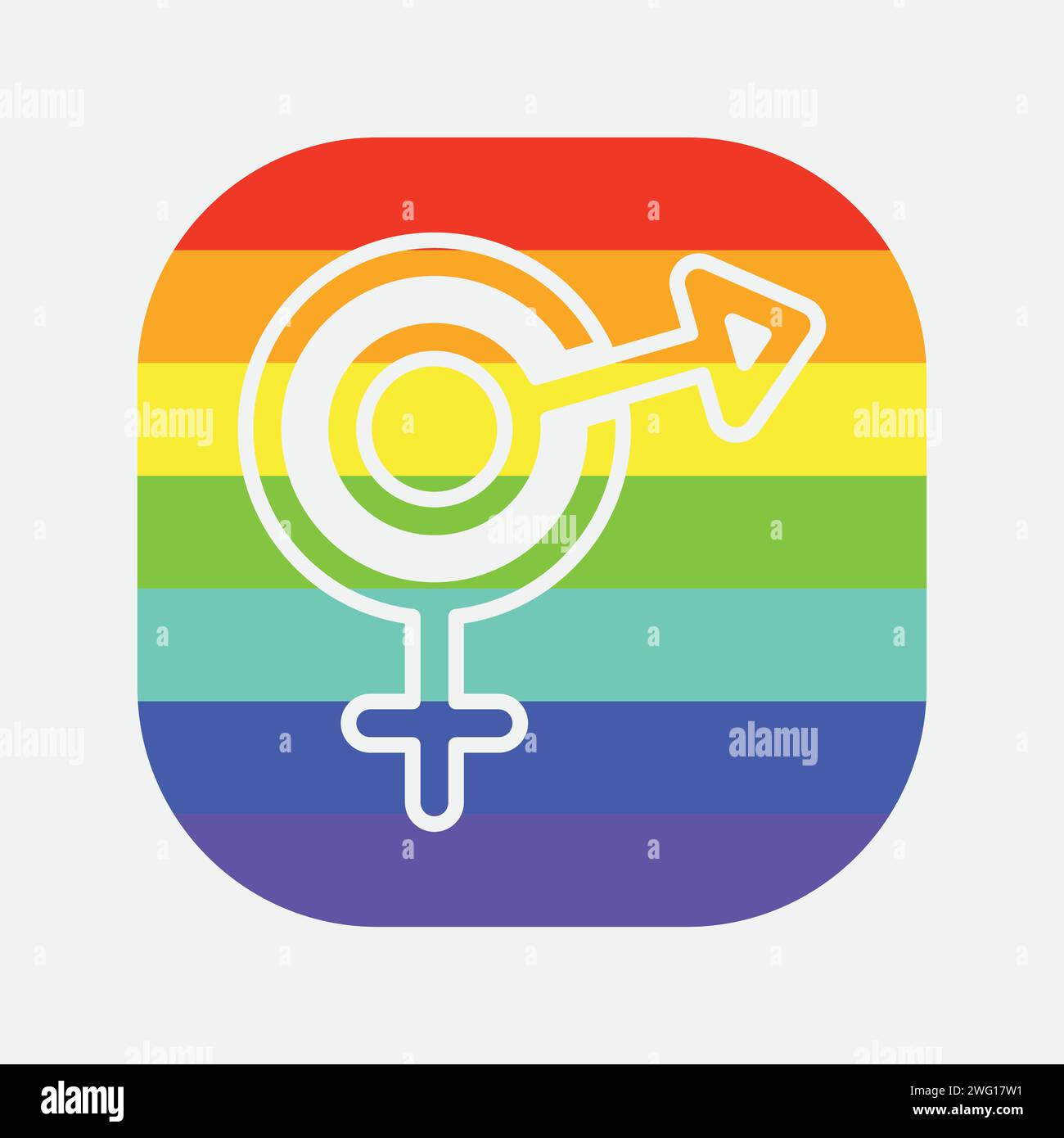 Gender symbol vector design logo illustration Stock Vector Image & Art ...