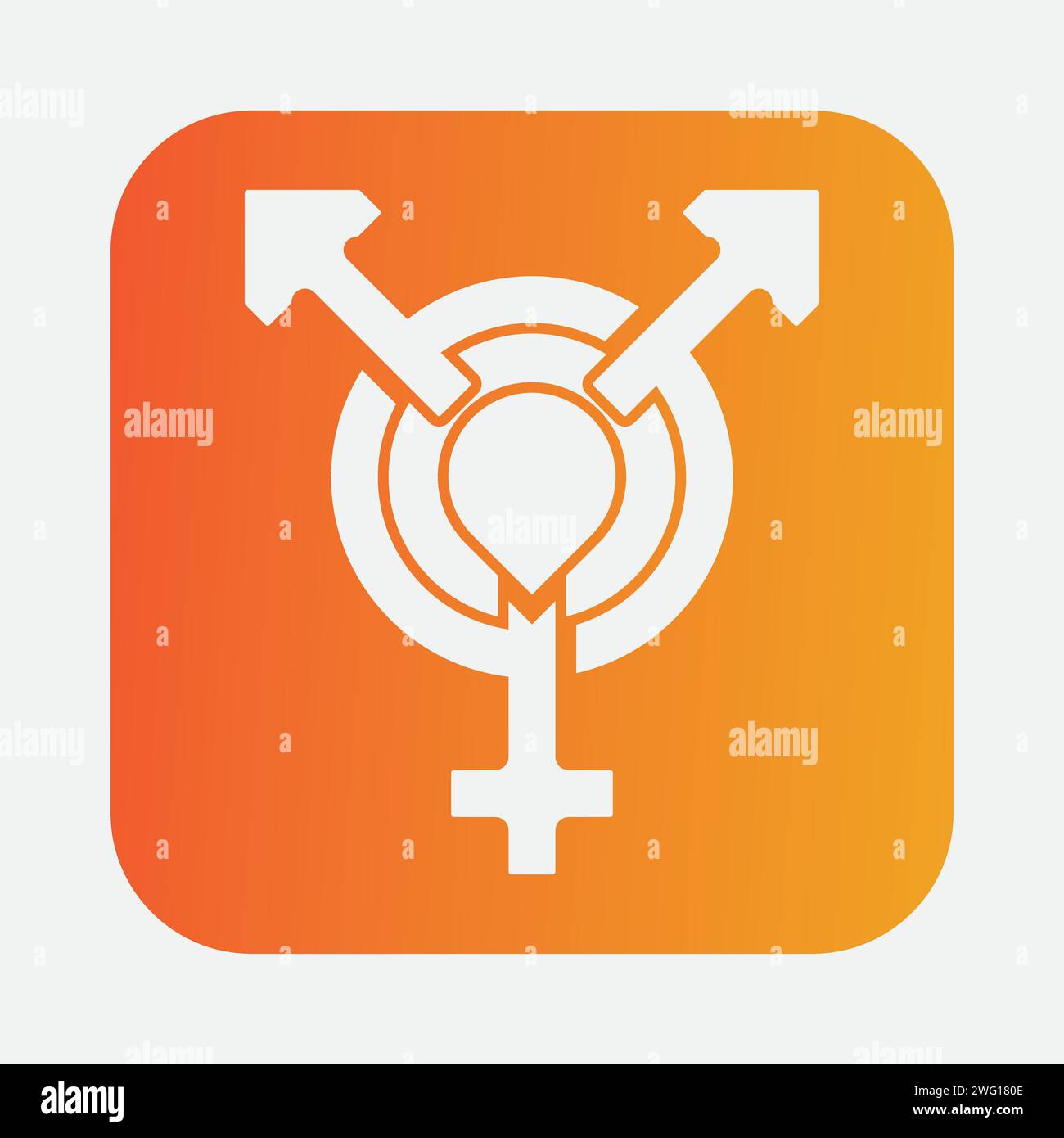 Gender symbol vector design logo illustration Stock Vector Image & Art ...