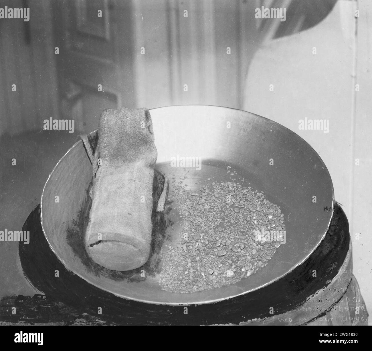 Gold in pan, 1916 Stock Photo - Alamy