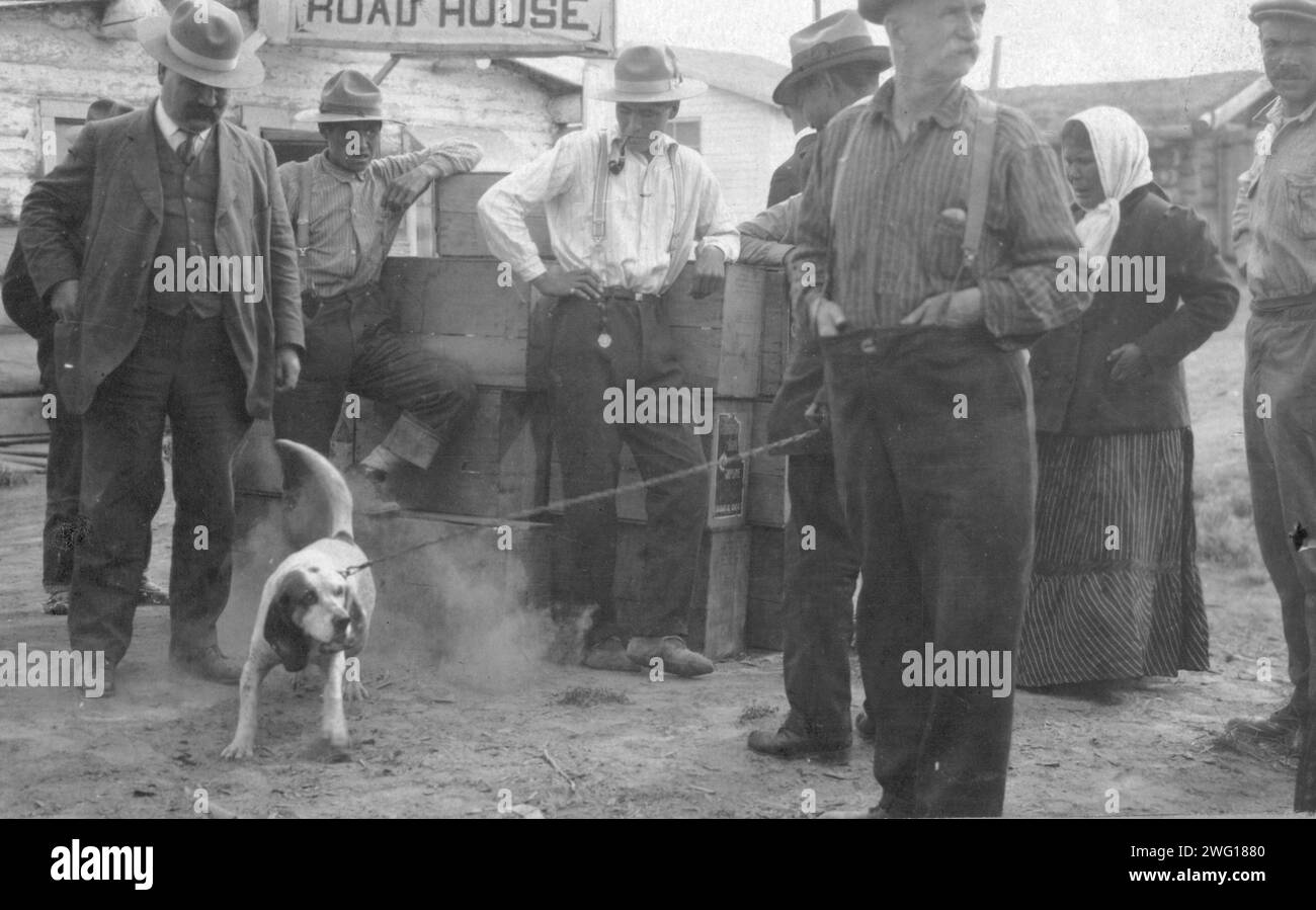 Man lead to a house Black and White Stock Photos & Images - Alamy