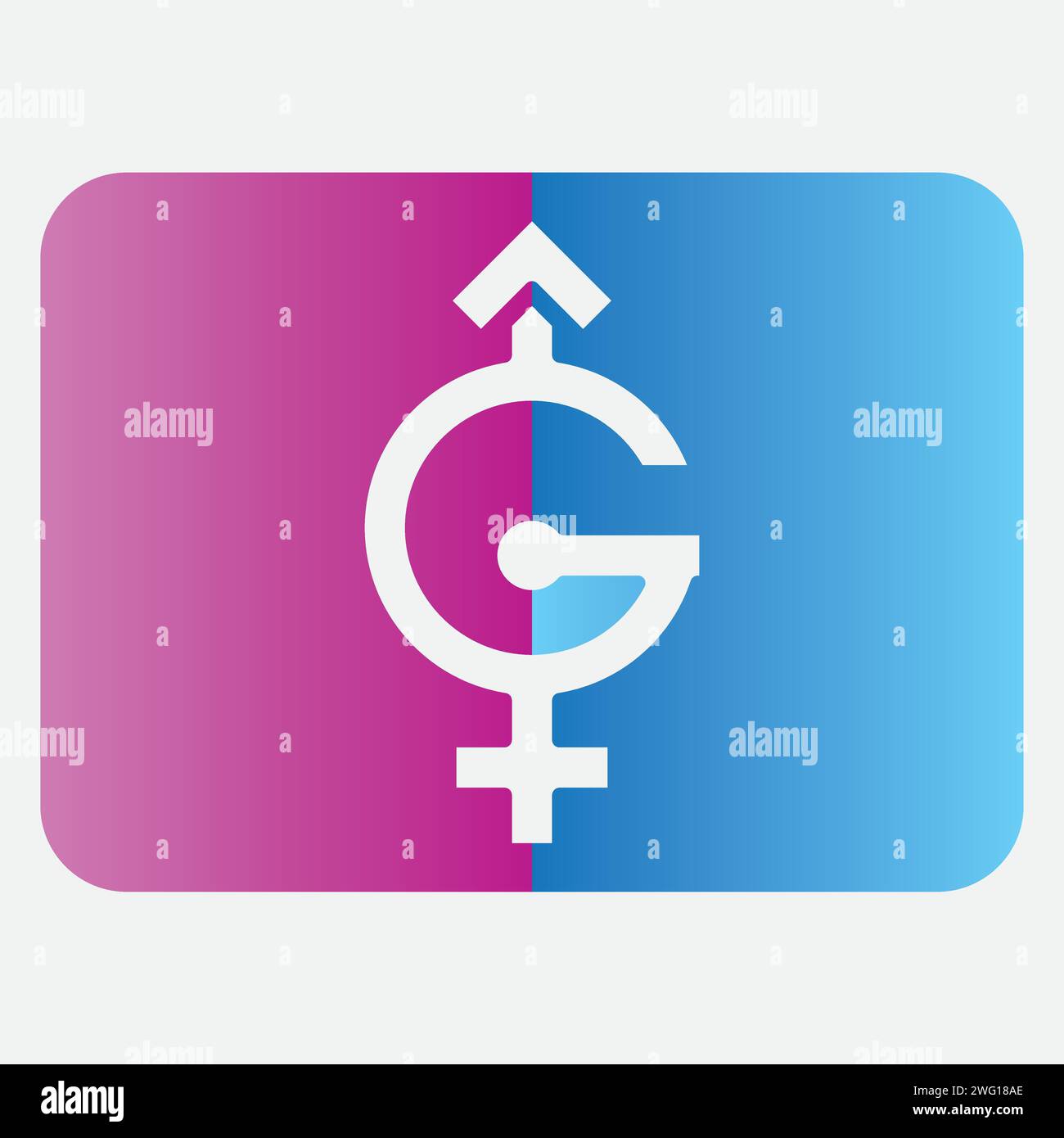 Gender symbol vector design logo illustration Stock Vector Image & Art ...