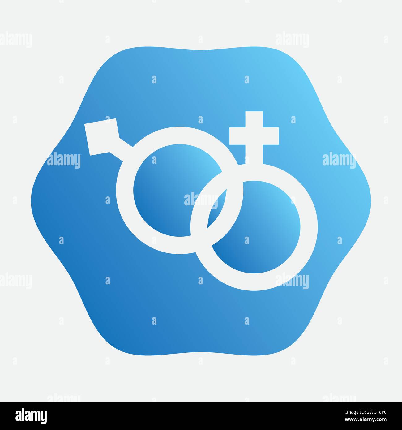 Gender symbol vector design logo illustration Stock Vector Image & Art ...