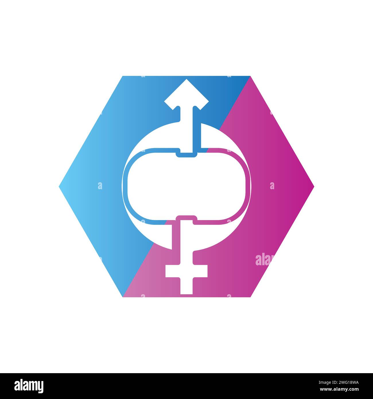 Gender symbol vector design logo illustration Stock Vector Image & Art ...