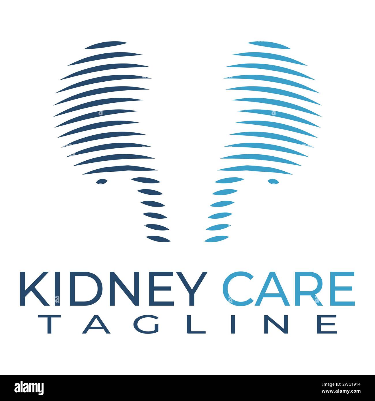 Kidney emblem vector design logo illustration Stock Vector Image & Art ...