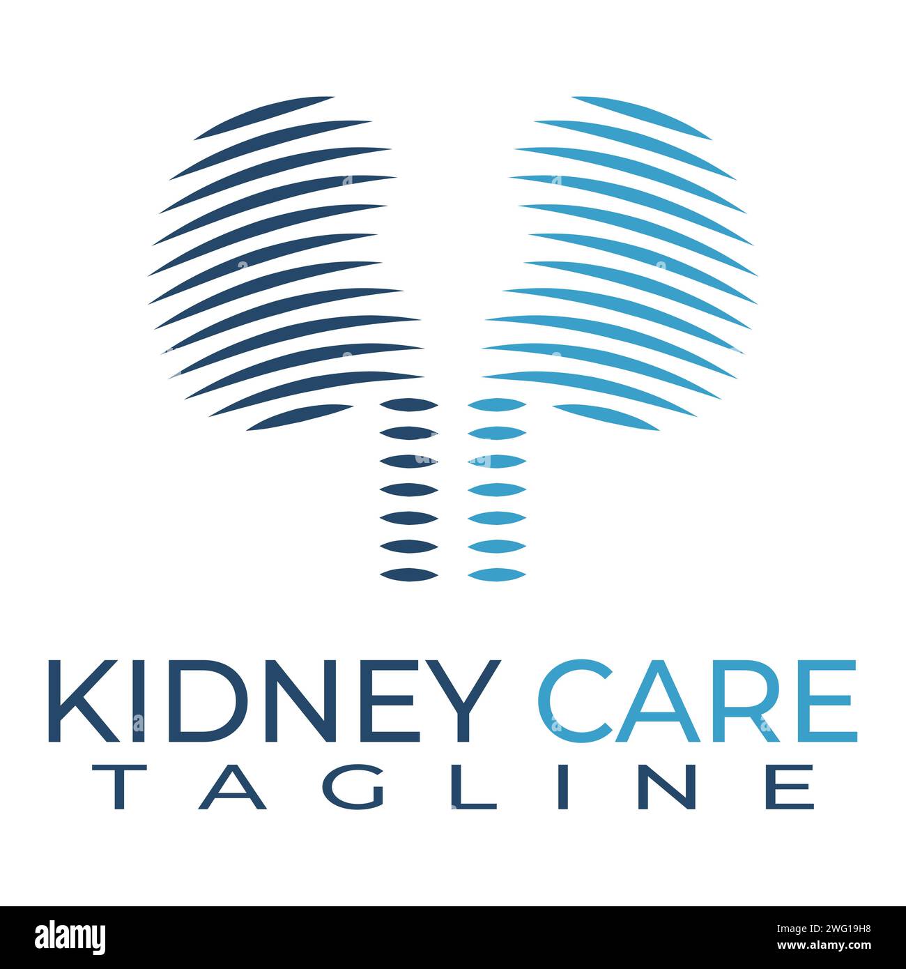 Kidney emblem vector design logo illustration Stock Vector Image & Art ...