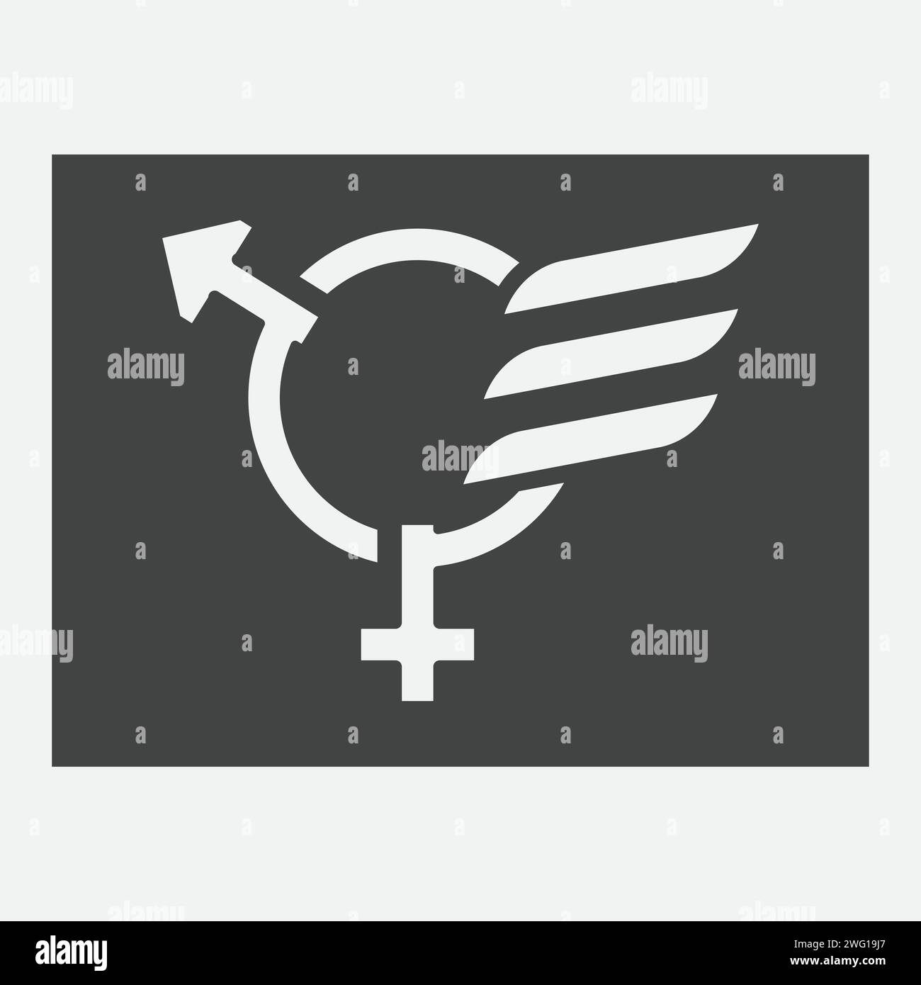 Gender symbol vector design logo illustration Stock Vector Image & Art ...