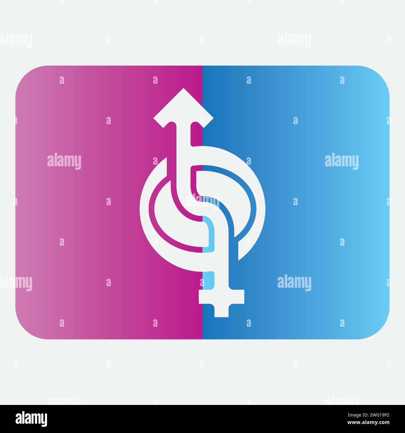 Gender symbol vector design logo illustration Stock Vector Image & Art ...