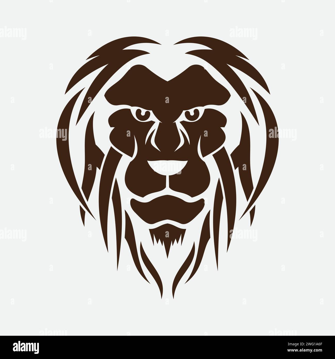 Lion vector logo concept illustration Stock Vector Image & Art - Alamy