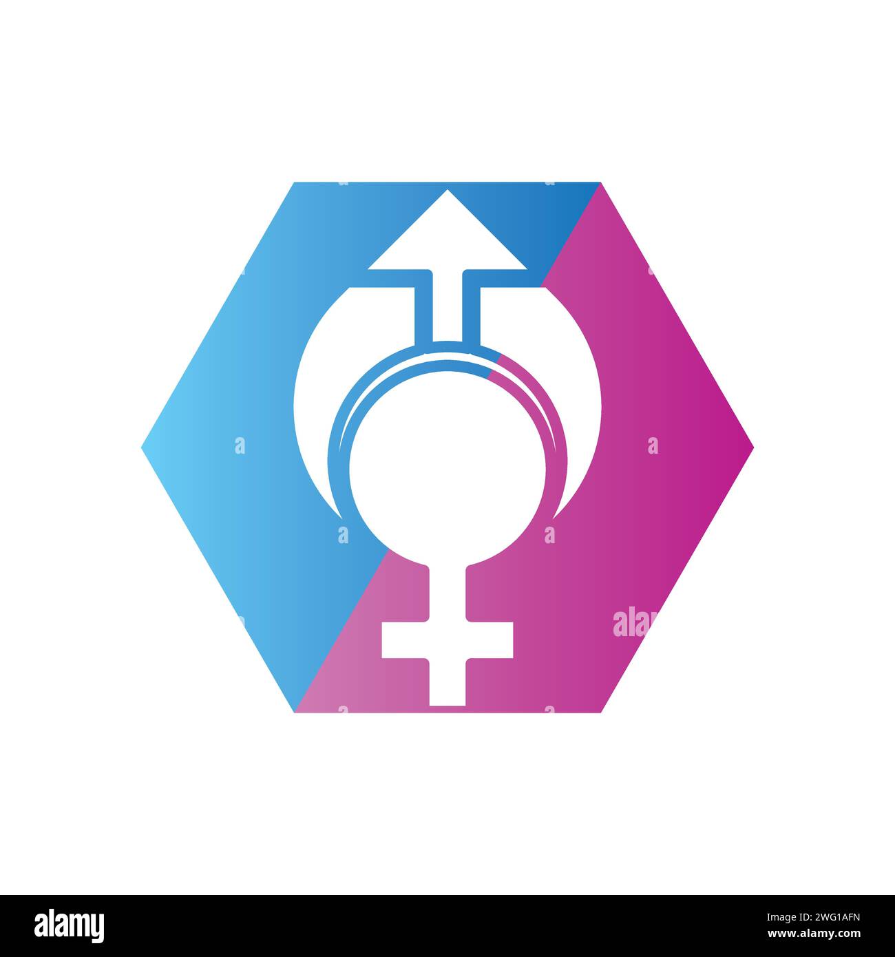 Gender symbol vector design logo illustration Stock Vector Image & Art ...