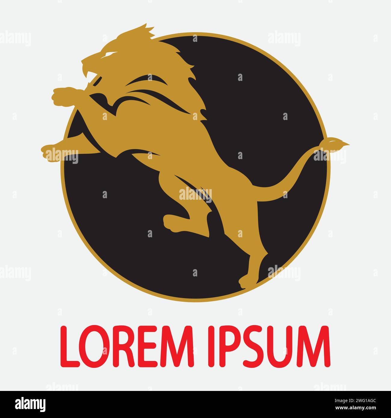 Lion vector logo concept illustration Stock Vector Image & Art - Alamy