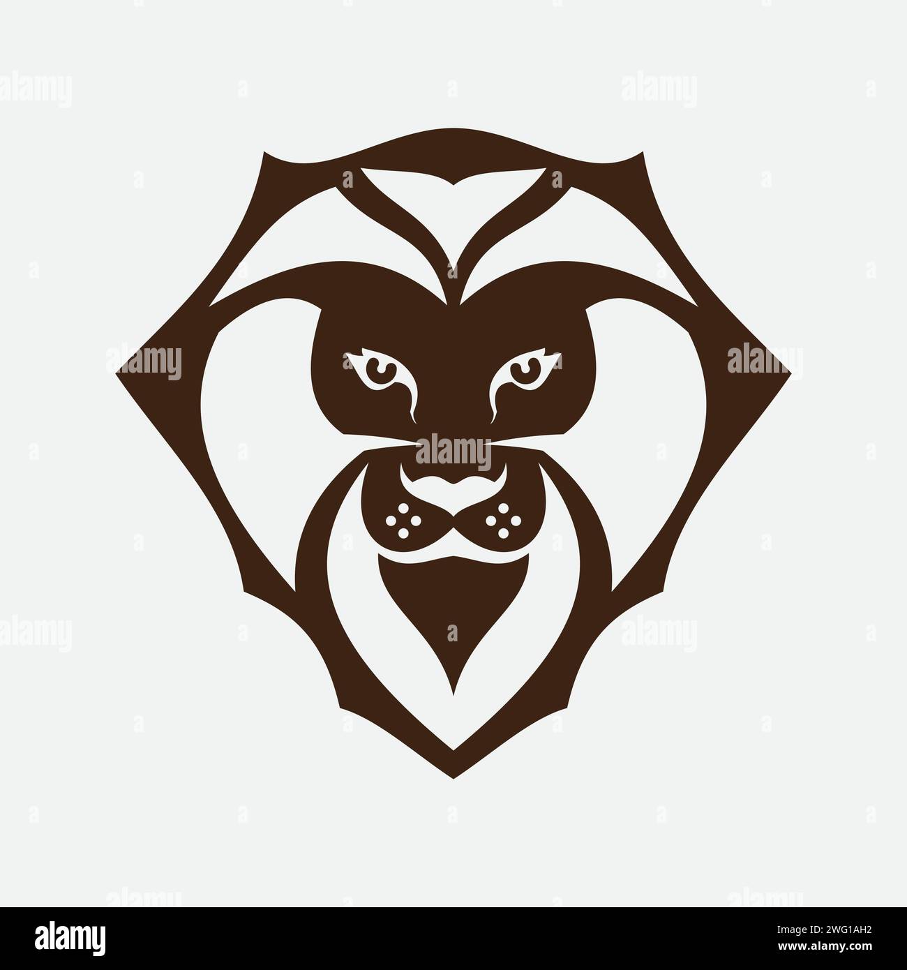 Lion vector logo concept illustration Stock Vector Image & Art - Alamy