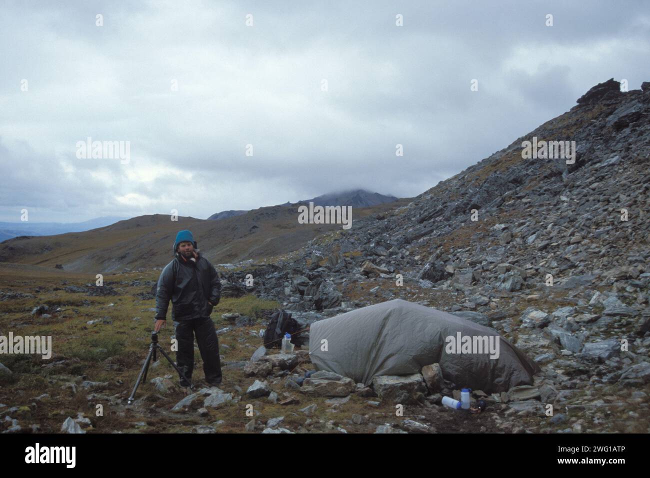 photographer Steven Kazlowski on Mount Margaret, Denali National Park ...