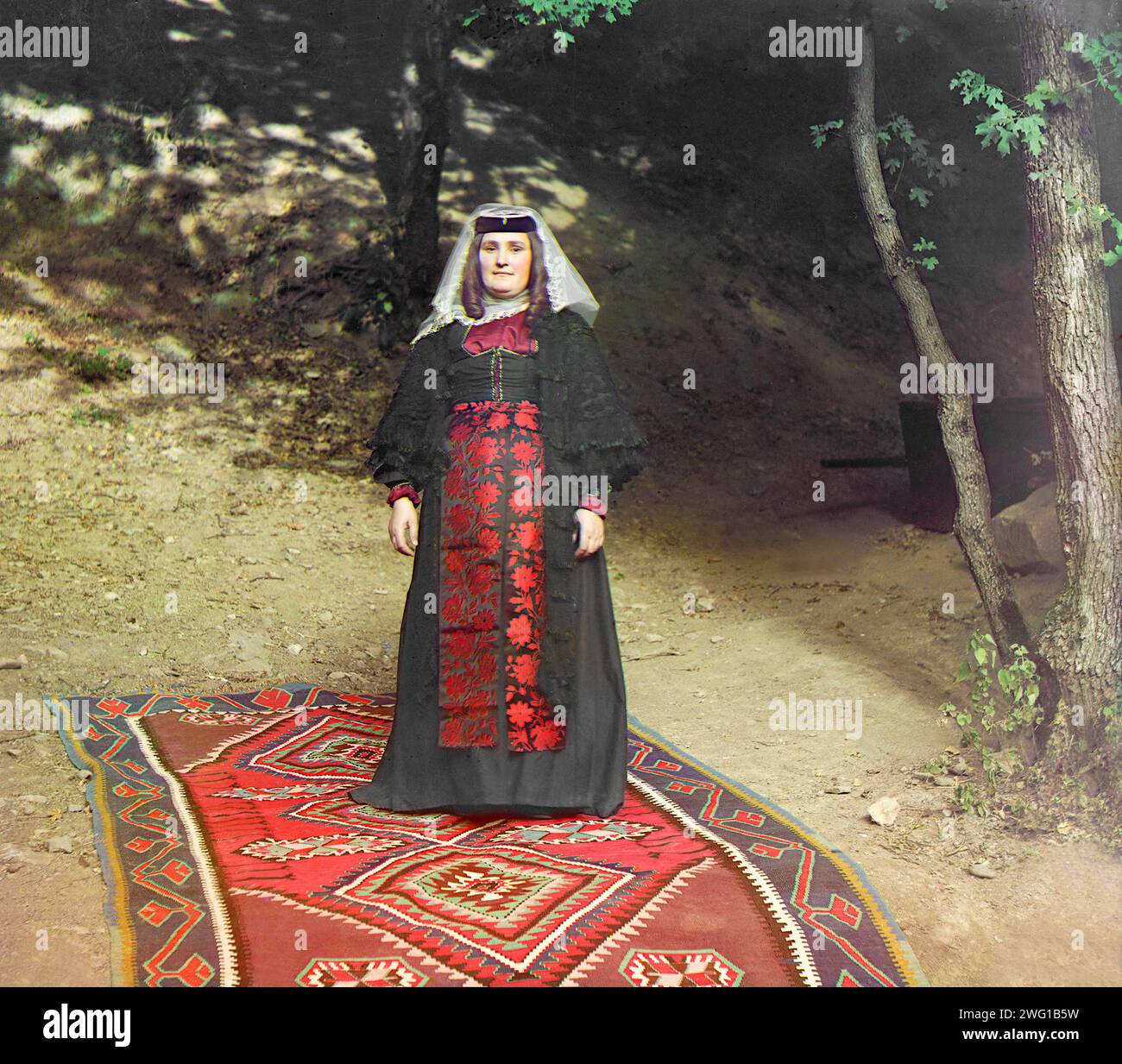 Georgian woman, between 1905 and 1915. Woman in traditional costume ...