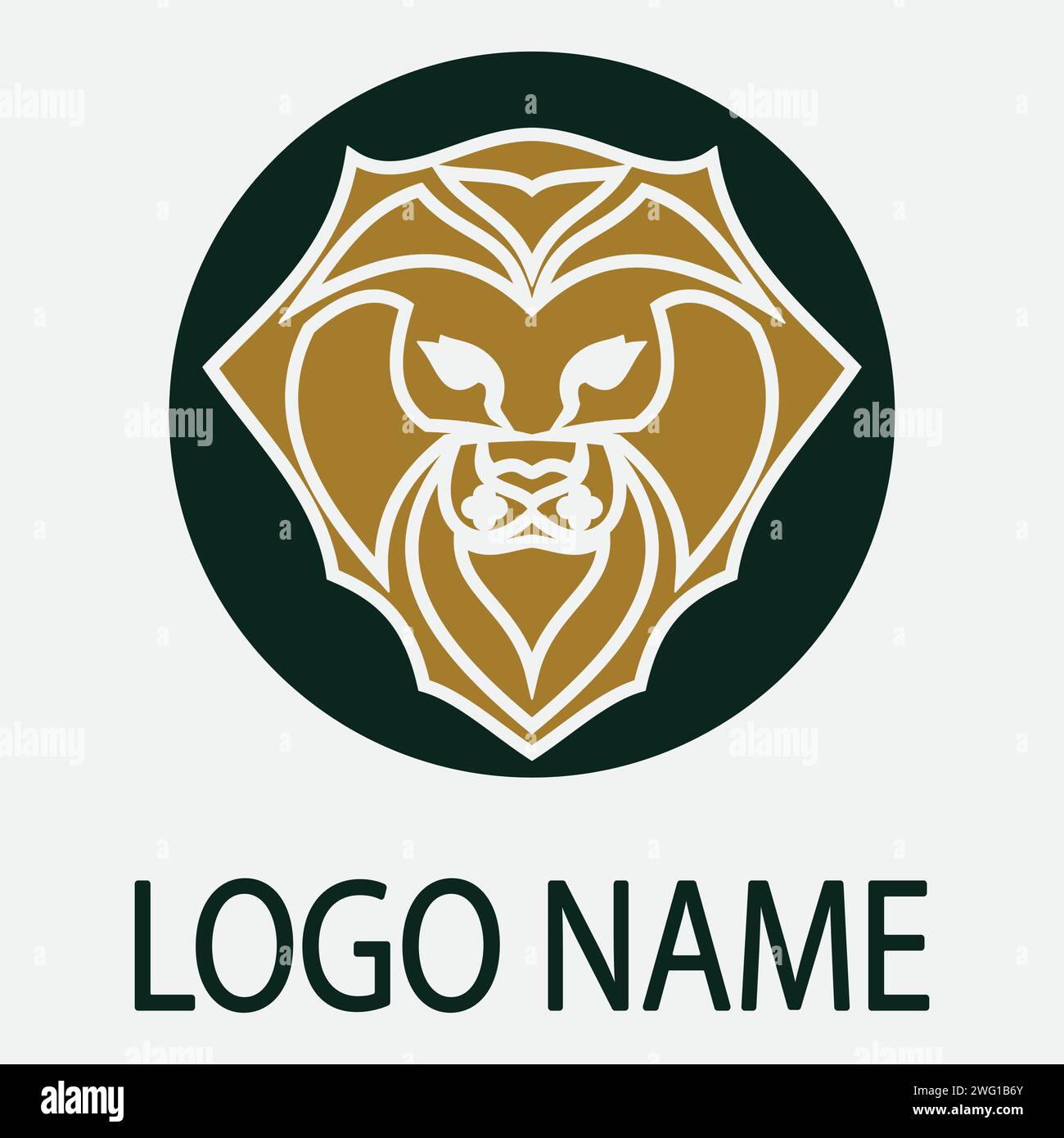Lion vector logo concept illustration Stock Vector Image & Art - Alamy