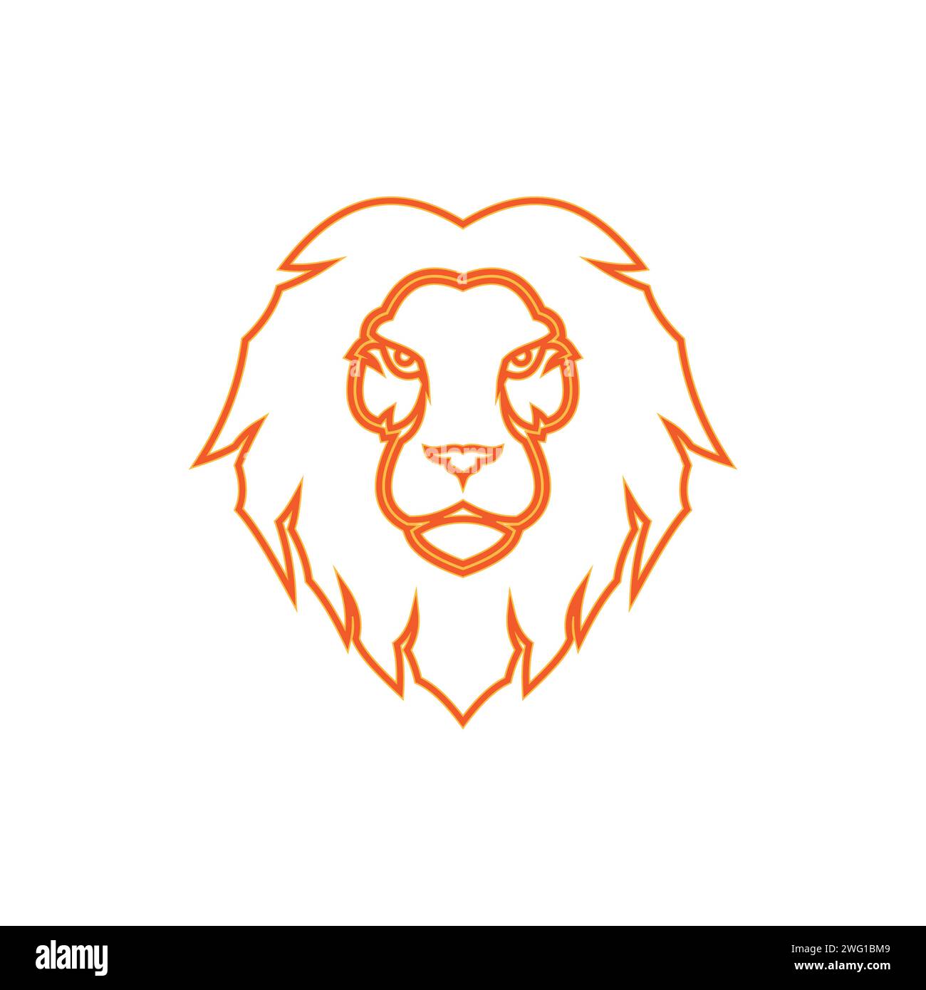 Lion vector logo concept illustration Stock Vector Image & Art - Alamy