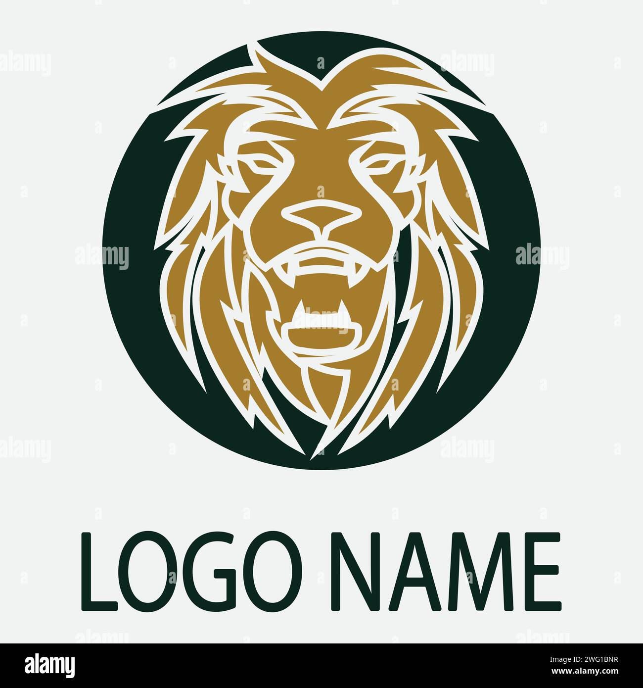 Lion vector logo concept illustration Stock Vector Image & Art - Alamy