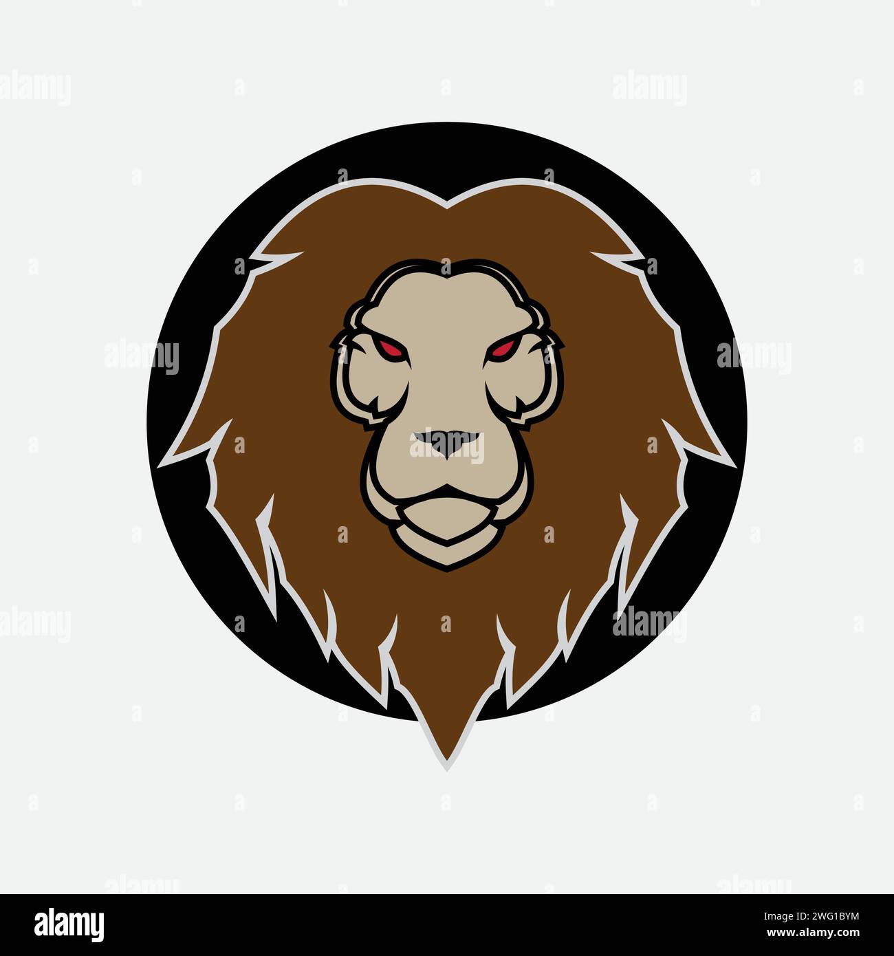 Lion vector logo concept illustration Stock Vector Image & Art - Alamy