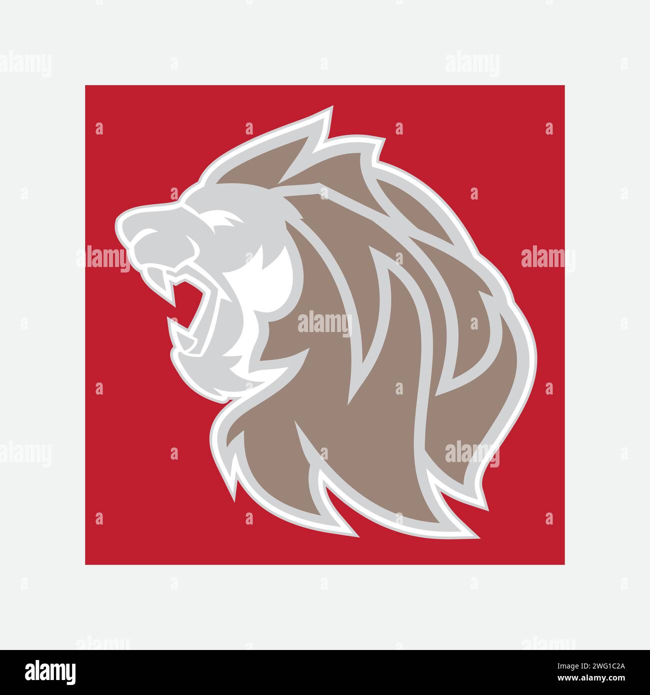 Lion vector logo concept illustration Stock Vector Image & Art - Alamy