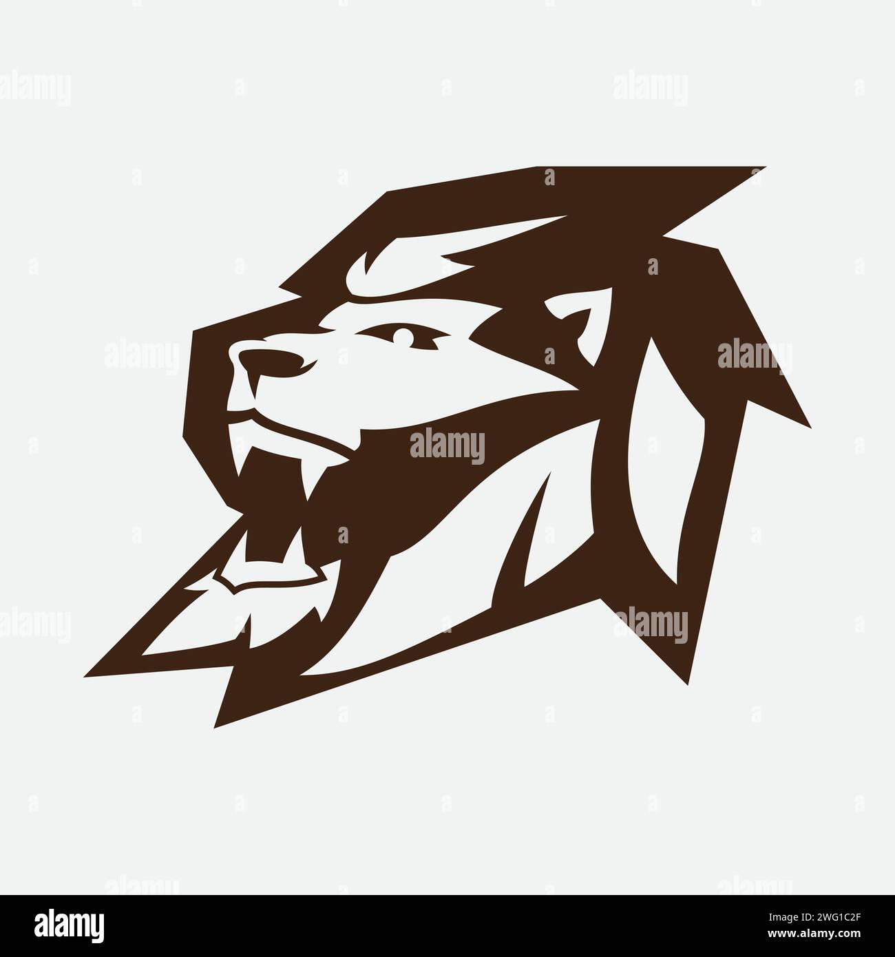 Lion vector logo concept illustration Stock Vector Image & Art - Alamy