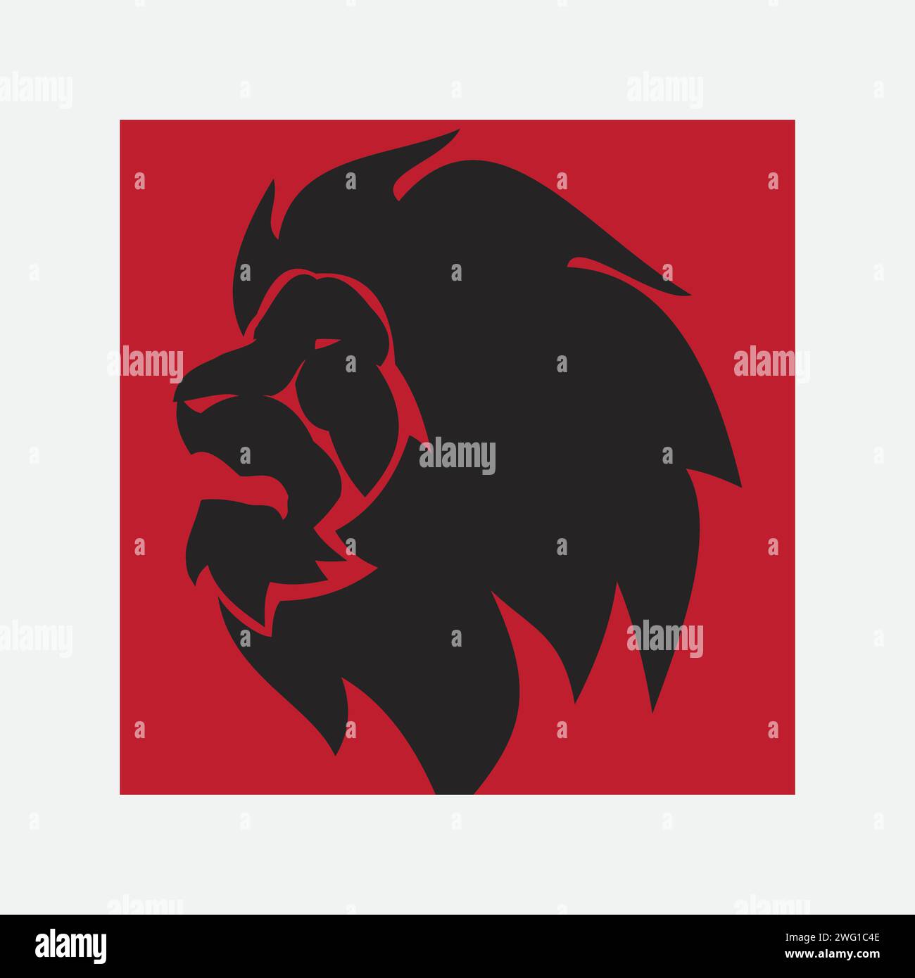 Lion vector logo concept illustration Stock Vector Image & Art - Alamy