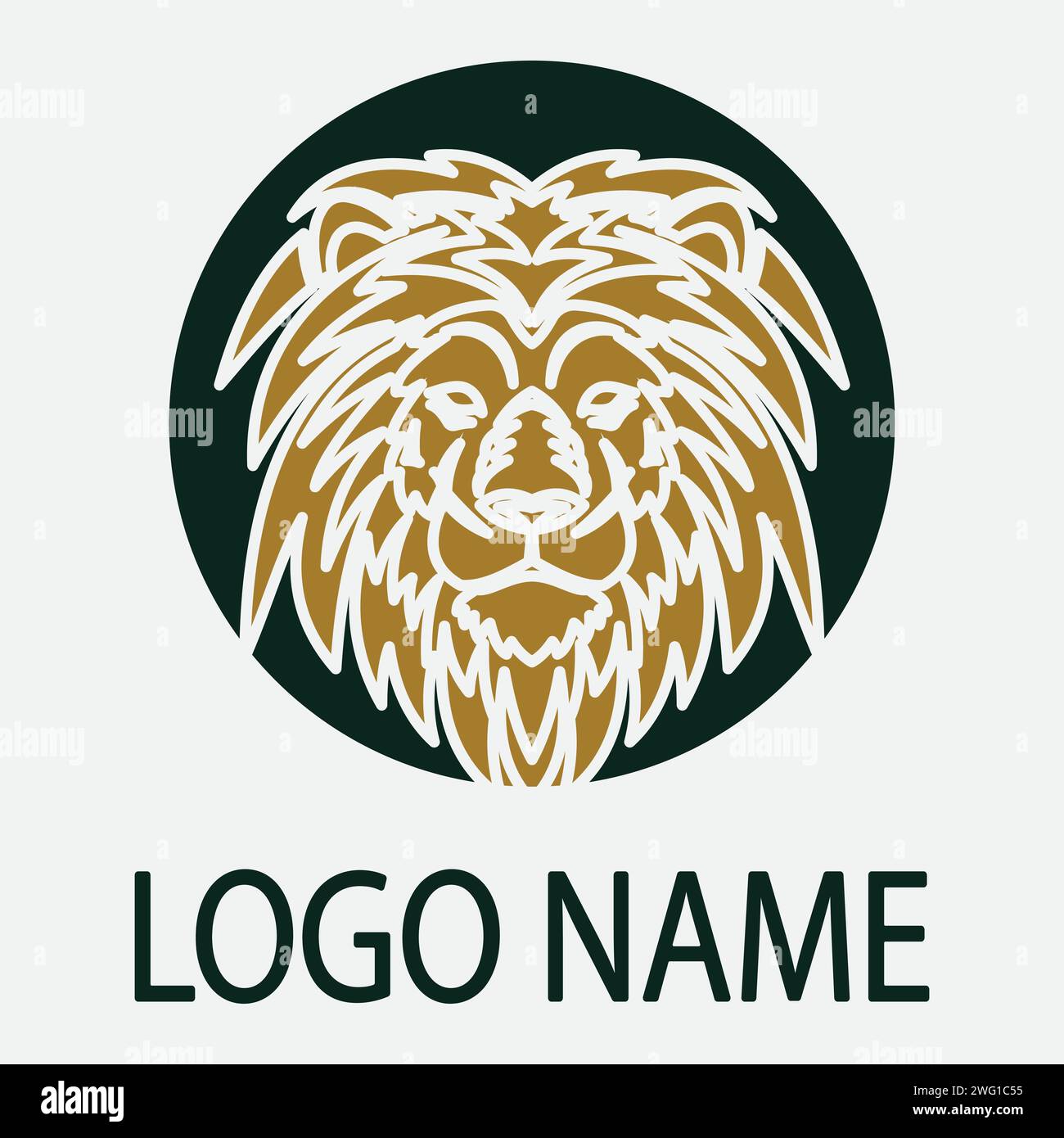 Lion vector logo concept illustration Stock Vector Image & Art - Alamy