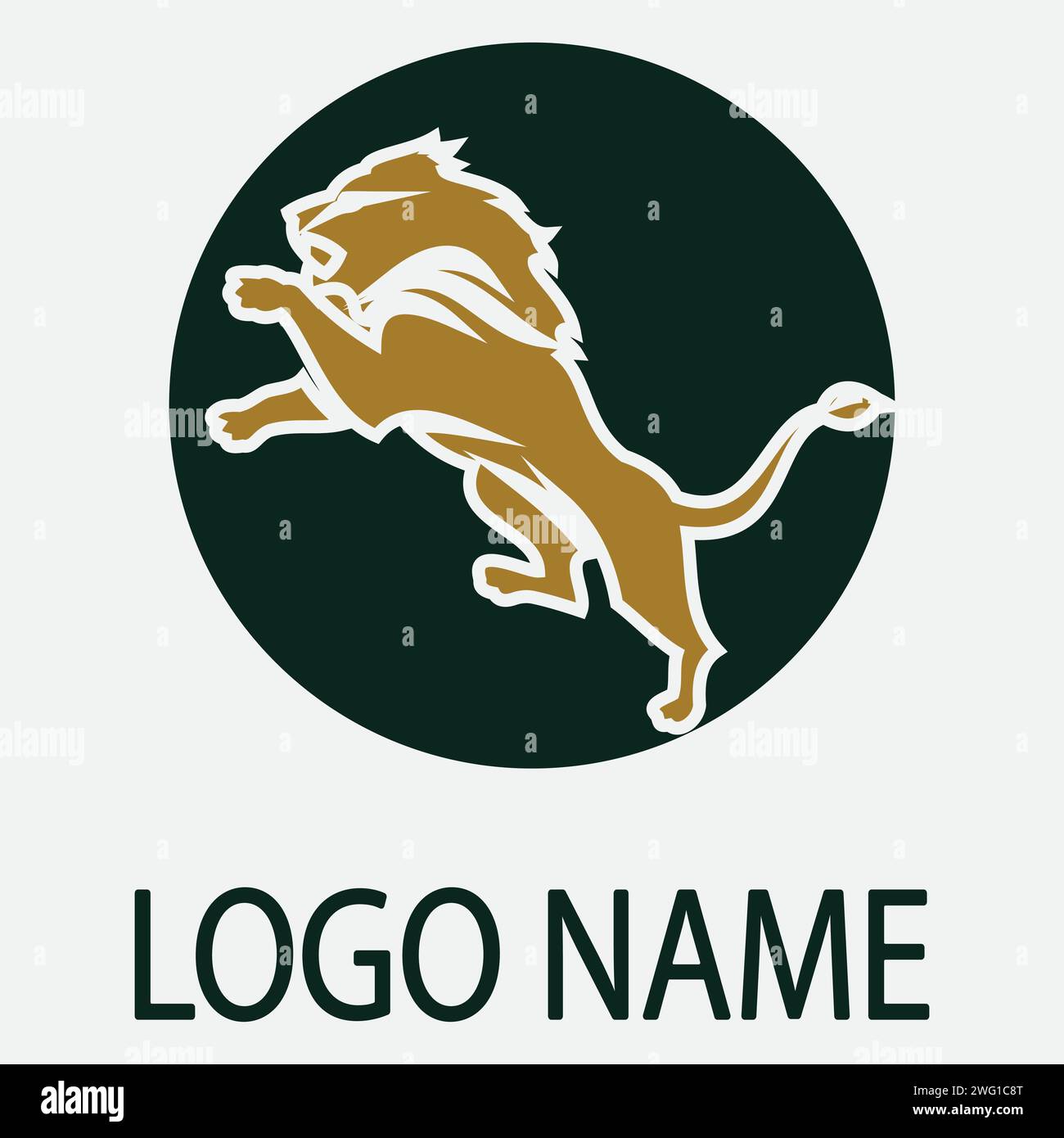 Lion vector logo concept illustration Stock Vector Image & Art - Alamy