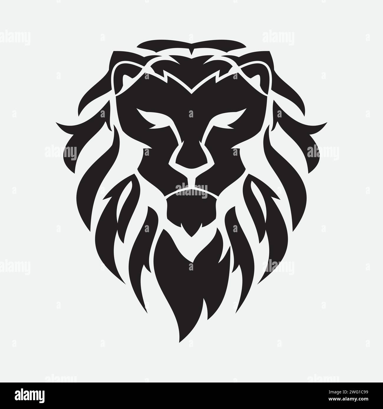 Lion vector logo concept illustration Stock Vector Image & Art - Alamy