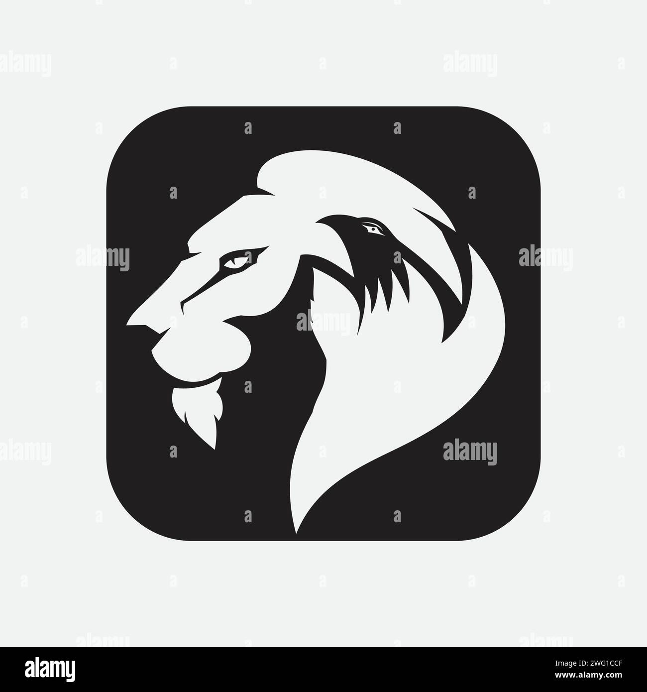 Lion vector logo concept illustration Stock Vector Image & Art - Alamy