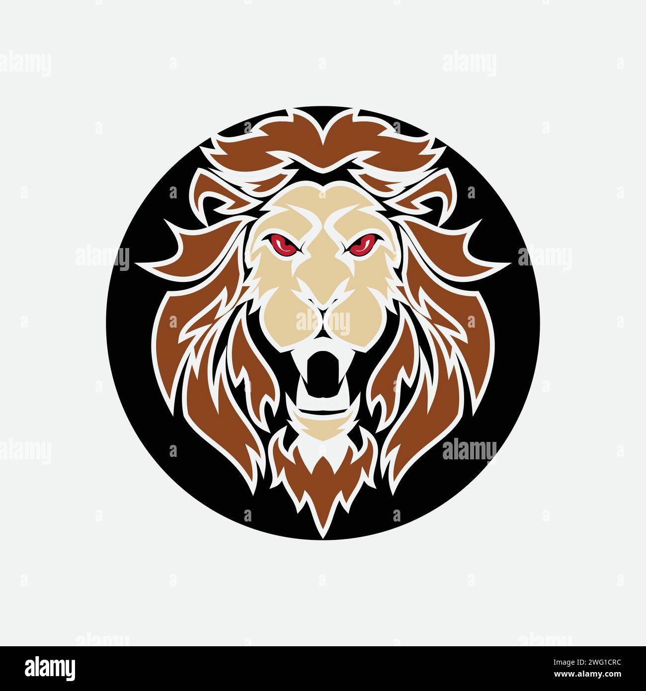 Lion vector logo concept illustration Stock Vector Image & Art - Alamy