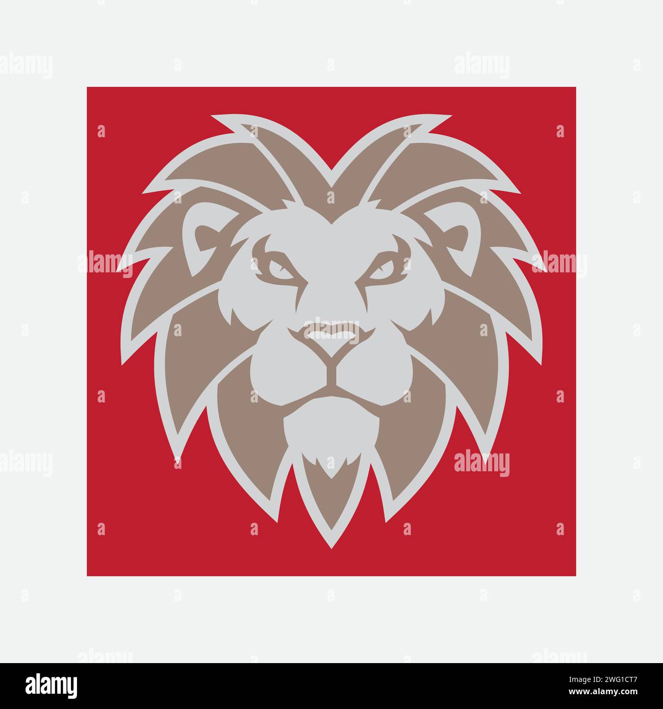Lion vector logo concept illustration Stock Vector Image & Art - Alamy