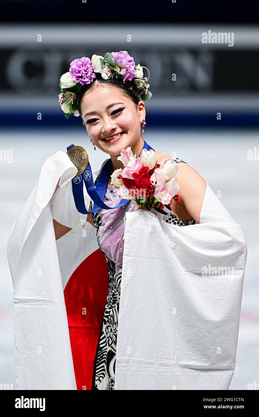 Women Awards, Rinka WATANABE (JPN) third place, during Victory Ceremony ...