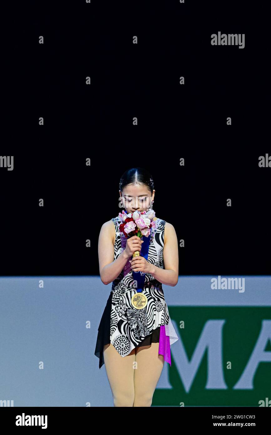 Women Awards, Rinka WATANABE (JPN) third place, during Victory Ceremony ...